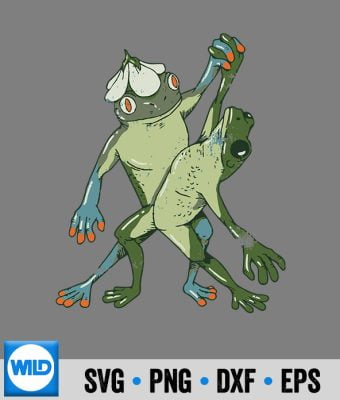 Frogs Dancing SVG, Cottagecore Cute Frogs Dancing Frog Romance Grunge ...