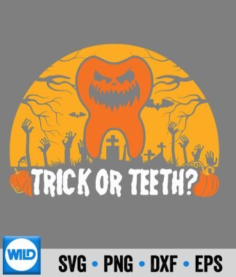 Halloween SVG, Trick Orth Dentist Halloween Costume Dental Squad SVG ...