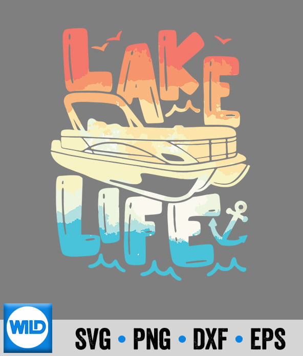 Lake Life Pontoon SVG, Lake Life Pontoon Summer Vacation Hello Summer ...