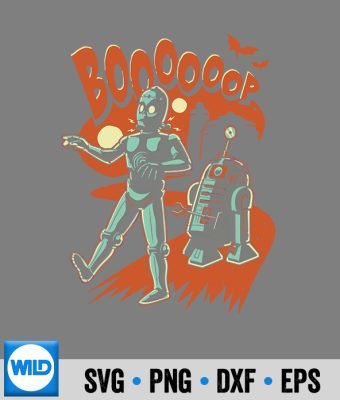 Ghost SVG, Star Wars Halloween Spooky Frankenstein Droids SVG Cut File ...