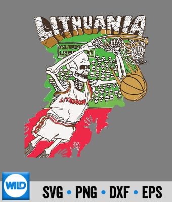 Basketball Skeleton Lithuania SVG, Basketball Skeleton Lithuania ...
