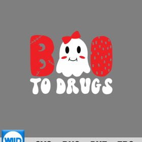Say Boo To Drugs SVG, Red Ribbon Week Drug Awareness Halloween Say Boo ...