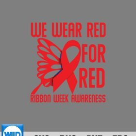 Red Ribbon Week SVG, In October We Wear Red Ribbon Squad Week Awareness ...