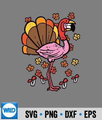 Thanksgiving Flamingo SVG, Thanksgiving Flamingo Turkey Funny Fall ...