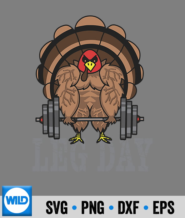 Deadlifting Turkey SVG, Funny Deadlifting Turkey Thanksgiving Leg Day ...