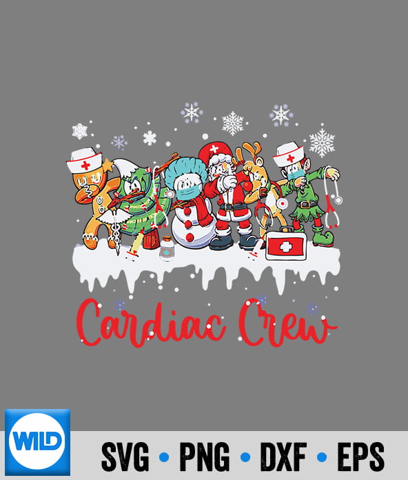 Christmas Cardiac Nurse SVG, Christmas Cardiac Nurse Crew Santa Elf ...