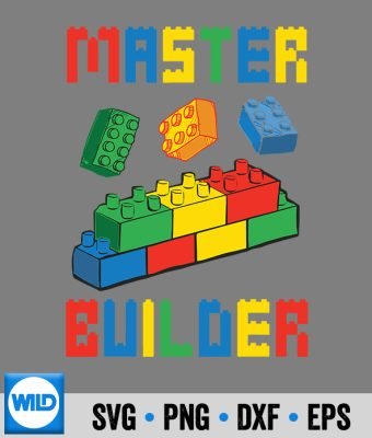 Brick Builder SVG, Brick Builder Blocks Building Master Builder Toys ...