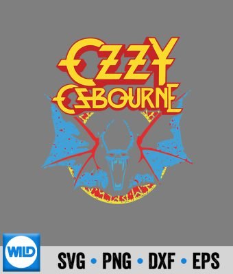 Ozzy Osbourne Bat SVG, Ozzy Osbourne Bat Vintage SVG - WildSvg