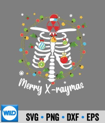 Rad Tech Christmas SVG, Rad Tech Christmas Puns Merry Xraymas Xmas ...