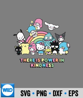 Hello Kitty SVG, Hello Kitty And Friends There Is Power In Kindness SVG ...