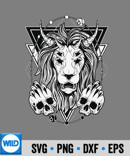 Lion SVG, Deception Disgrace Vintage SVG - WildSvg