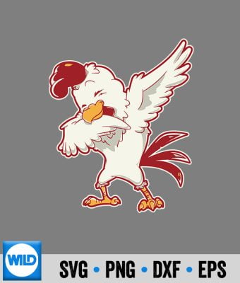 Chicken SVG, Dabbing Chicken Dab Dance Chickens Farming SVG - WildSvg