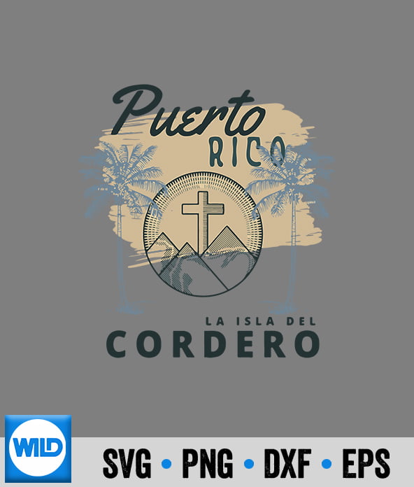 Pr Isla Del Cordero SVG, Pr Isla Del Cordero Vintage SVG - WildSvg