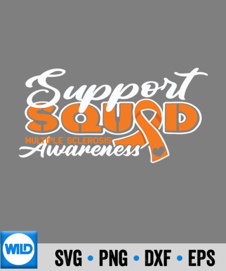 Multiple Sclerosis SVG, Support Awareness Squad I Ed Ms Multiple ...