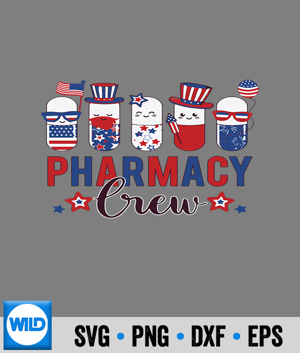 Memorial Day SVG, 4th Of July Pharmacy Crew Pharmacist Independence Day ...