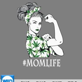 420 Day SVG, Mom Cannabis Weed Mom Lady Messy Bun Mothers Day SVG - WildSvg