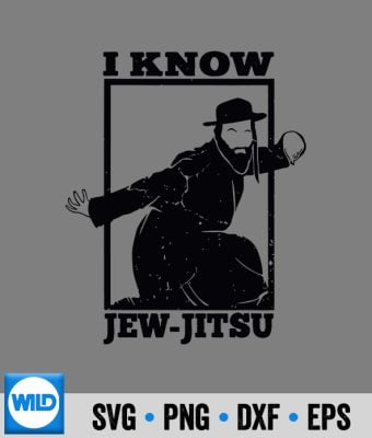 Jew Jitsu Jiu SVG, I Know Jew Jitsu Jiu Jitsu Pun Jewish Martial Art ...