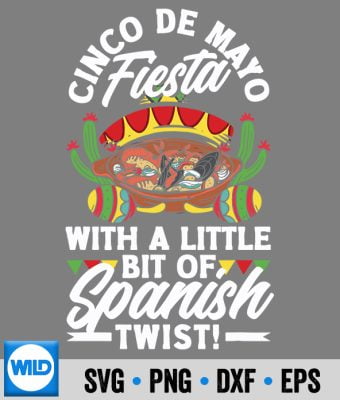 Cinco Cat Mayo Free SVG, Cinco De Mayo Fiesta With A Little Bit Of ...