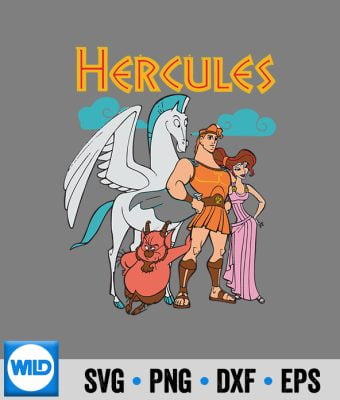 Hercules SVG, Disney Hercules Group Shot Vintage SVG - WildSvg