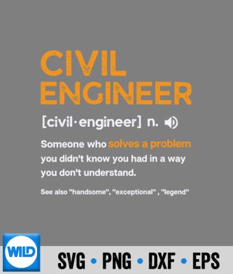 Civil Engineer SVG, Civil Engineer Definition Engineering Vintage SVG ...