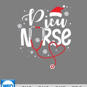 Nurse SVG, Santas Favorite Nurse Xmas Light Santa Hat Christmas SVG ...