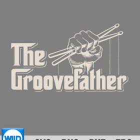 The Groovefather SVG, The Groovefather Vintage Drums Drumming Band ...