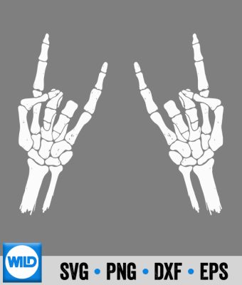 Skeleton SVG, Halloween Skeleton Rocker Vintage Vintage SVG - WildSvg