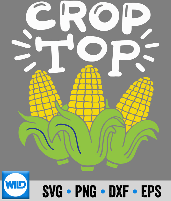Corn Crop Top SVG, Corn Crop Top Vintage SVG - WildSvg