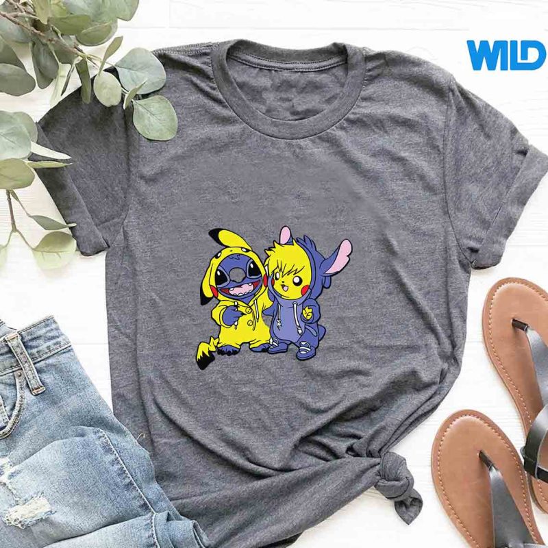 Stitch SVG, Chibi Stitch Pika Classic Vintage SVG Cut File - WildSvg