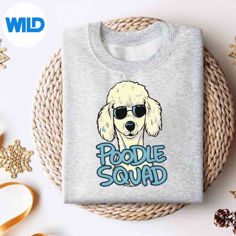 Poodles SVG, White Poodle Squad Vintage SVG - WildSvg