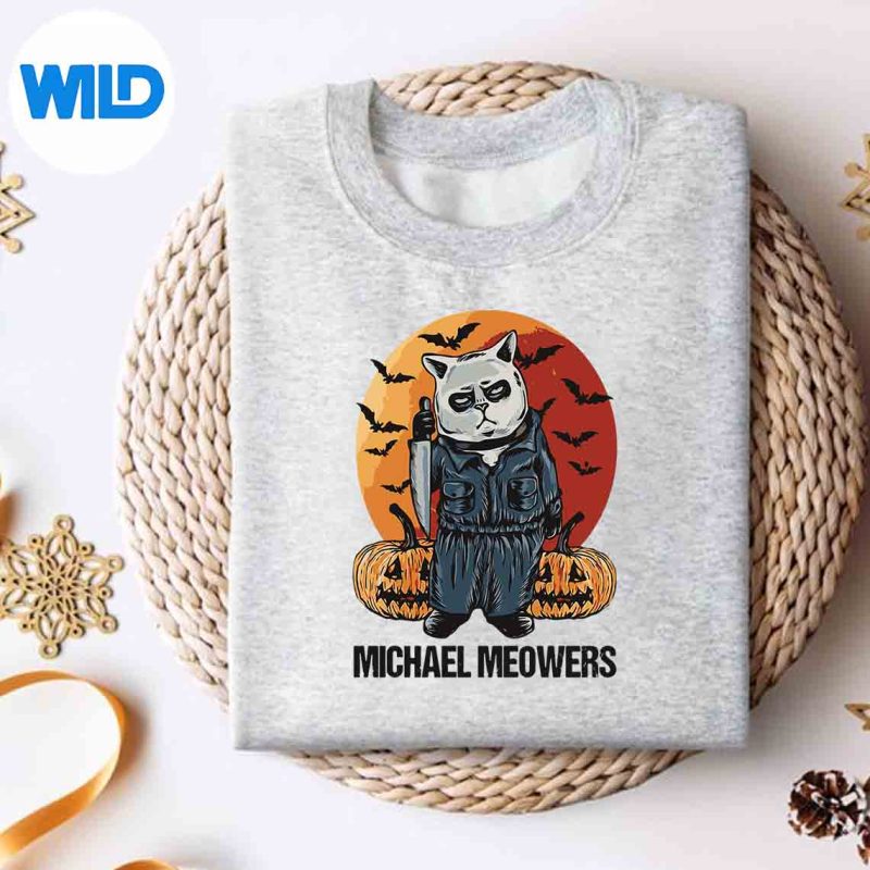 Michael Myers SVG, Michael Meowers Vintage SVG Cut File - WildSvg