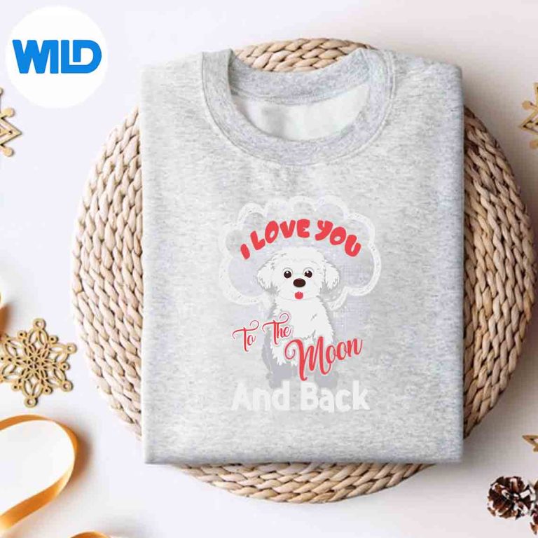 Maltese SVG, Maltese I Love You To The Moon And Back SVG - WildSvg