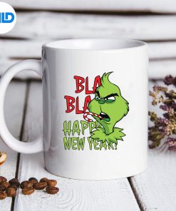 Grinch SVG, Bla Bla Happy New Year SVG Cut File - WildSvg