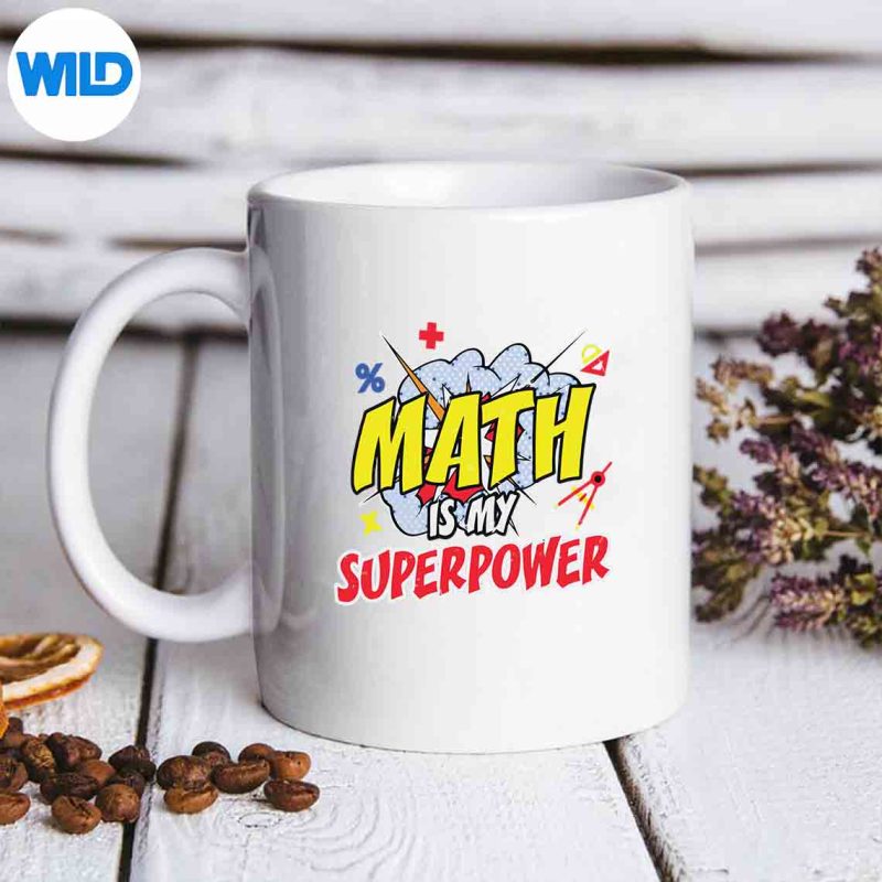 Math SVG, Math Is My Superpower Teaching Pi Day Teachers Day SVG - WildSvg