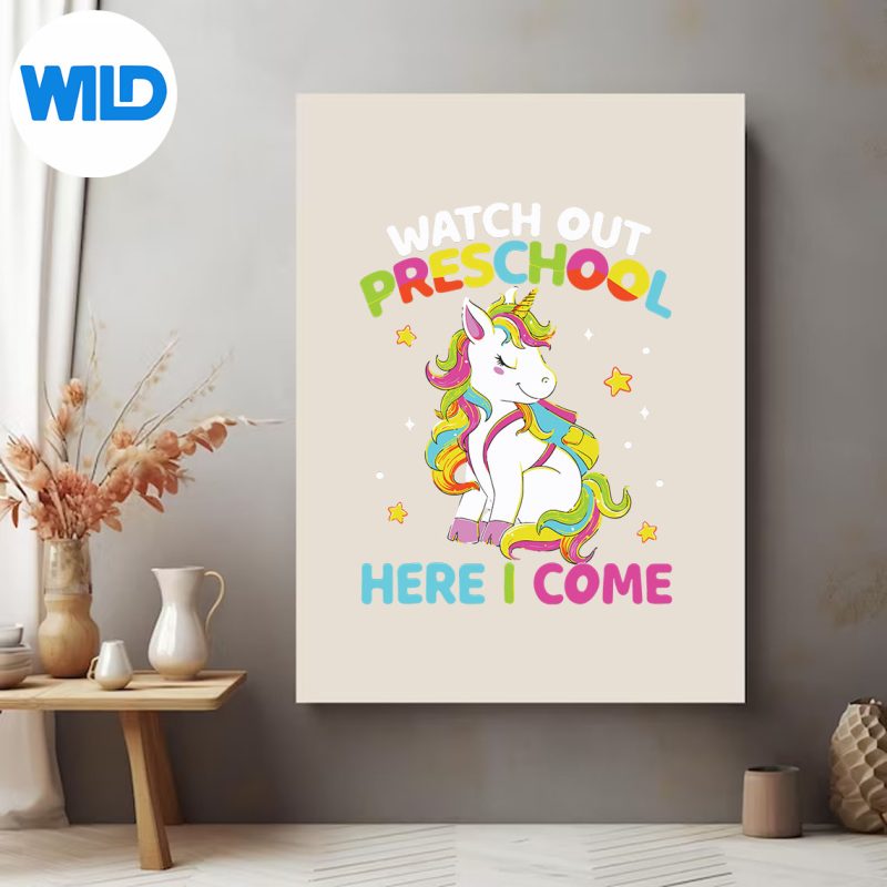 First Day Of School SVG, Watch Out Preschool Here I Come Unicorn Back ...