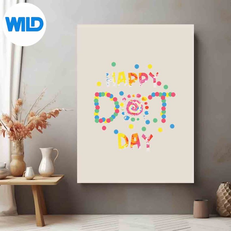 Dot Day SVG, Happy Dot Day International Dot Day Colorful Dot Retro SVG ...