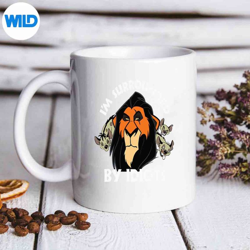 Lion King Scar SVG, Disney Lion King Scar Surrounded By Idiots SVG Cut ...