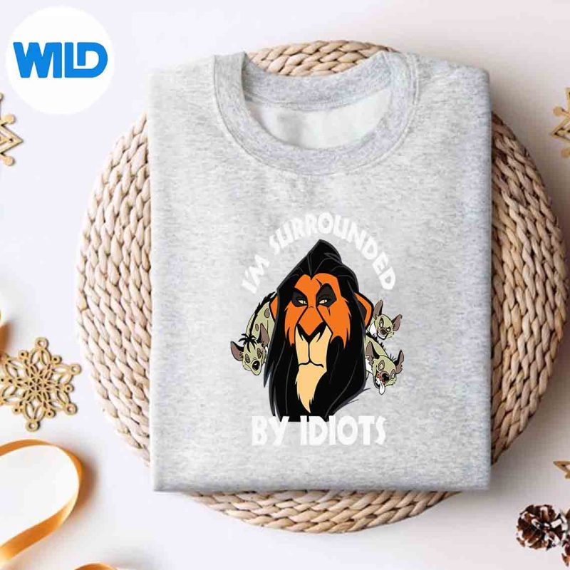 Lion King Scar SVG, Disney Lion King Scar Surrounded By Idiots SVG Cut ...