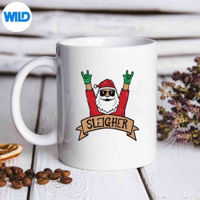 Christmas SVG, Christmas Sleigher Santa Rock Xmas Rocker SVG - WildSvg