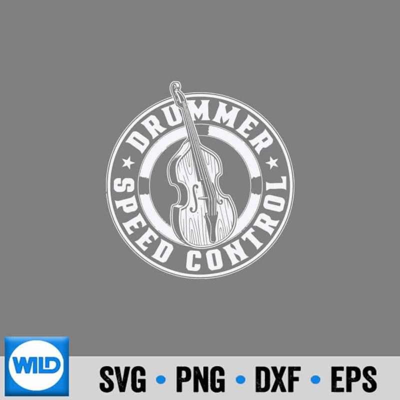 Upright Bass SVG, Upright Bass Drummer Speed Control Double Bass Fiddle ...