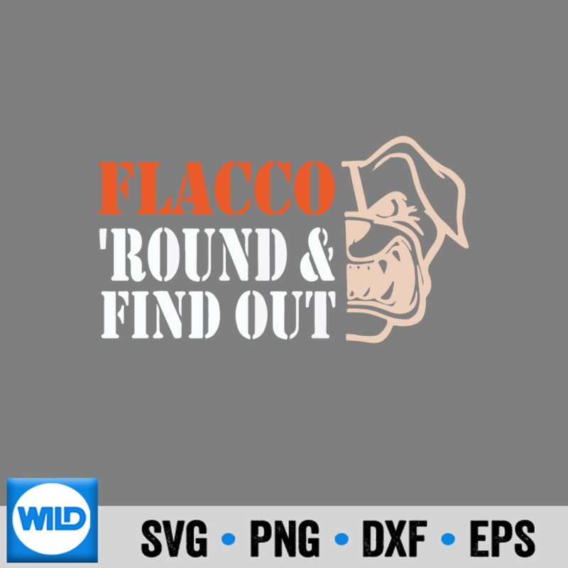 Flacco SVG, Flacco Round Find Out Vintage SVG - WildSvg