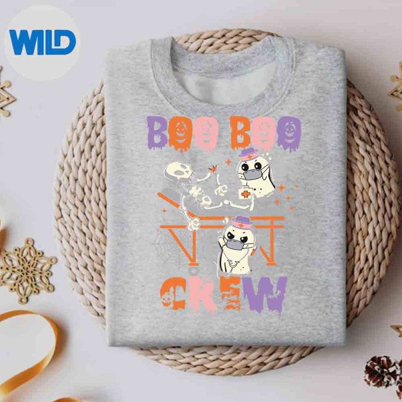 Halloween SVG, Boo Boo Crew Ghost Doctor Paramedic Emt Nurse Fun ...