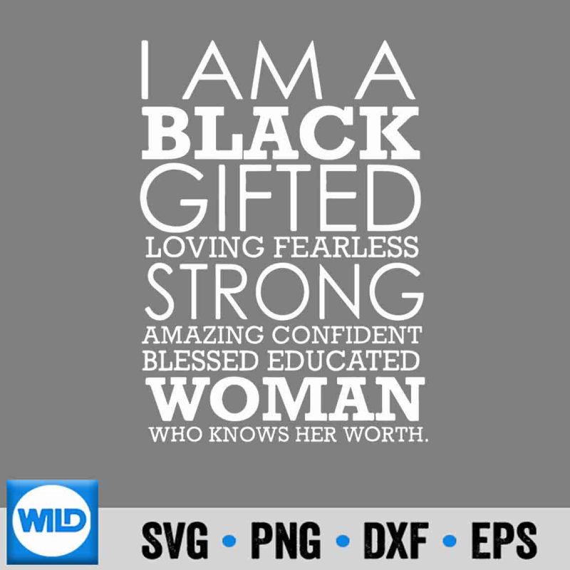 Black History SVG, I Am Black Ed Strong Black History Month SVG - WildSvg