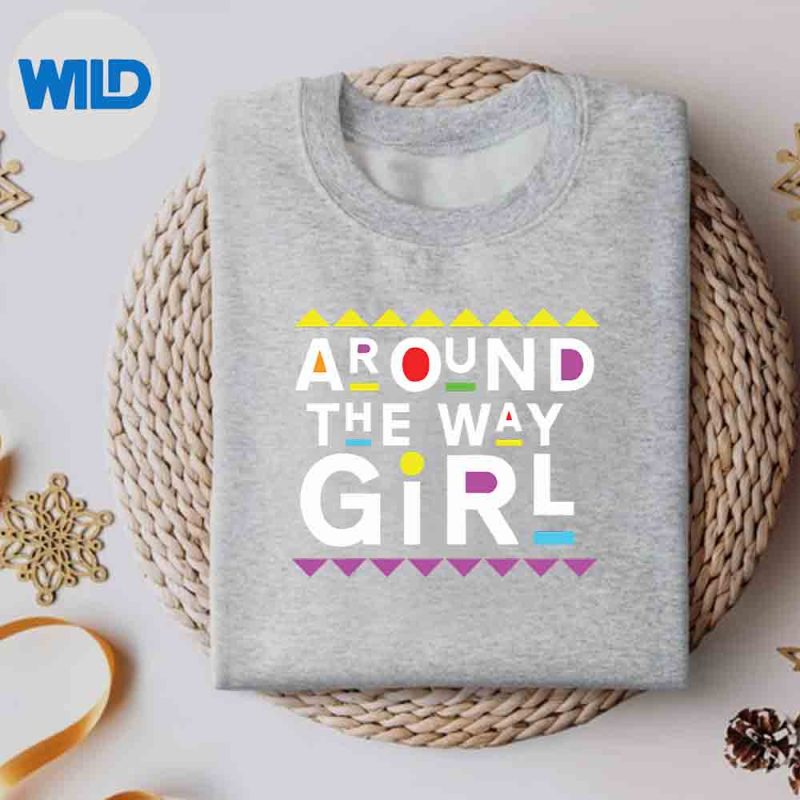 Around The Way Girl Retro S Style SVG Cut File - WildSvg