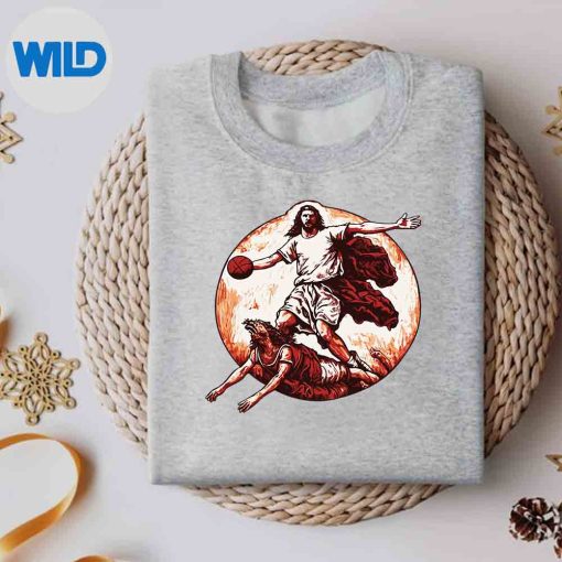 Jesus Basketball SVG, Jesus Crossing Up The Devil Christian Basketball ...