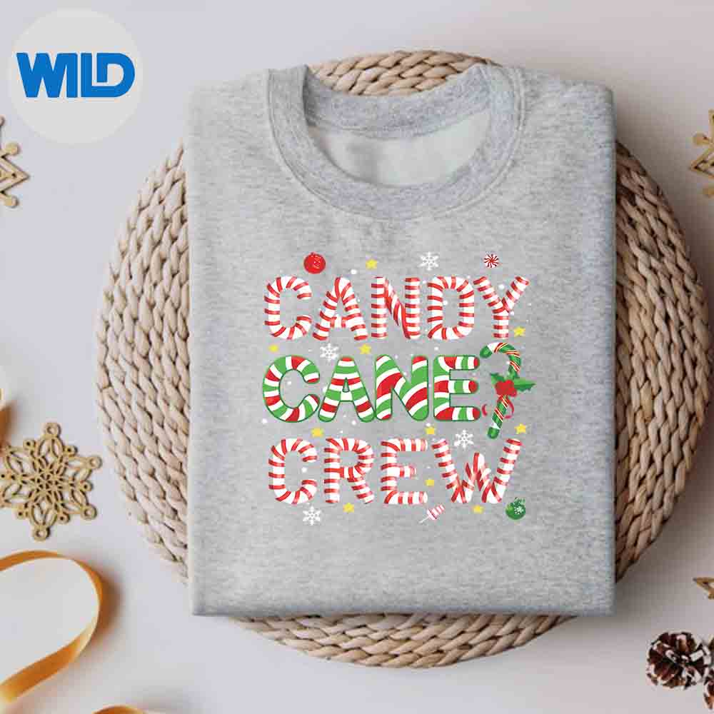 Candy Cane Crew SVG, Candy Cane Crew Christmas Xmas SVG - WildSvg