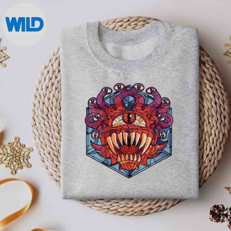 Dungeons Dragons SVG, Dungeons Dragons Beholder Stained Glass SVG - WildSvg