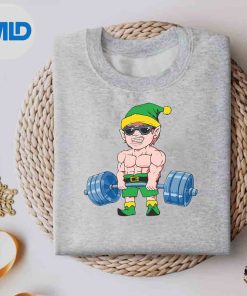 Bodybuilding Elf Christmas SVG, Bodybuilding Elf Christmas Gym Fitness ...