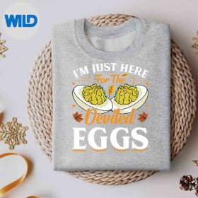 Deviled Eggs SVG, Im Just Here For The Deviled Eggs SVG Cut File - WildSvg