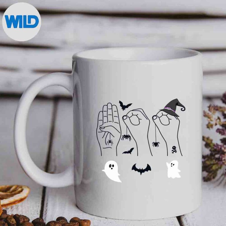 Halloween Asl Hand Sign Language SVG, Halloween Asl Hand Sign Language ...